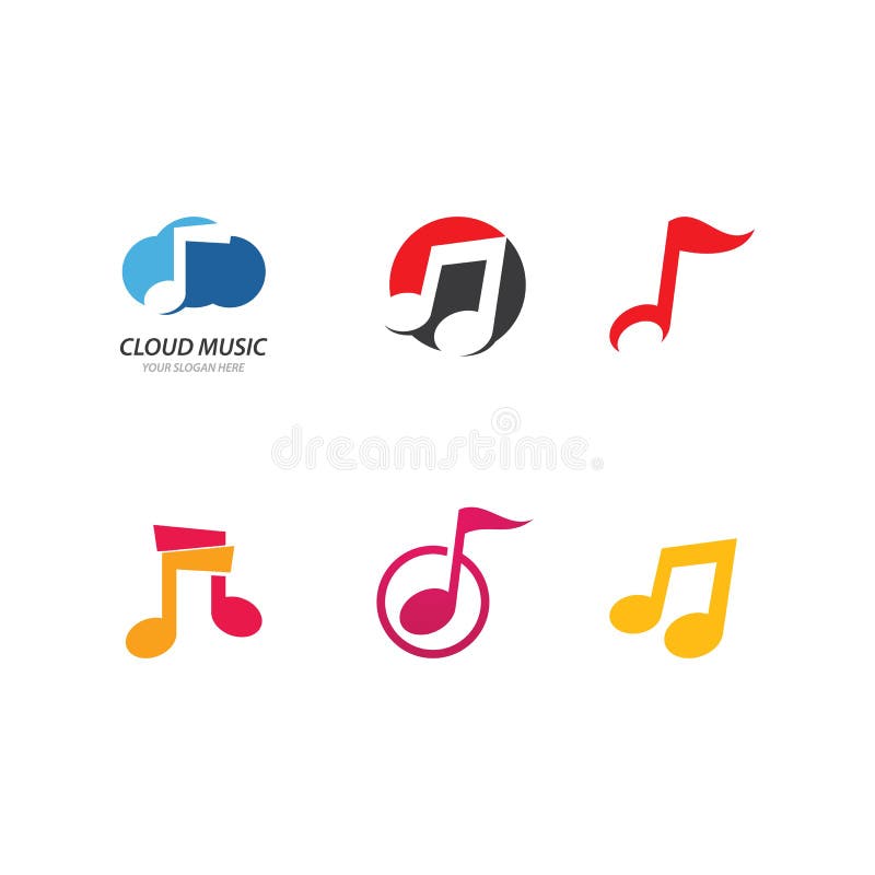 Music note logo stock vector. Illustration of record - 175771063