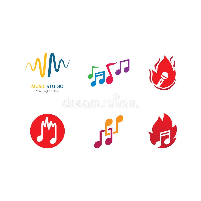 Music note logo stock vector. Illustration of mobile - 179830635