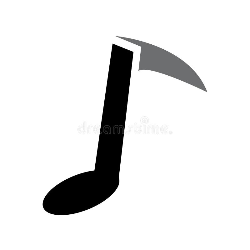 Music Note Logo Vector Template Icon Stock Illustration - Illustration ...