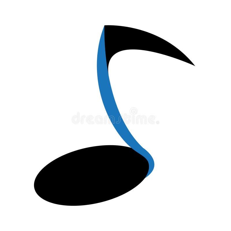Music Note Logo Vector Template Icon Stock Vector - Illustration of ...