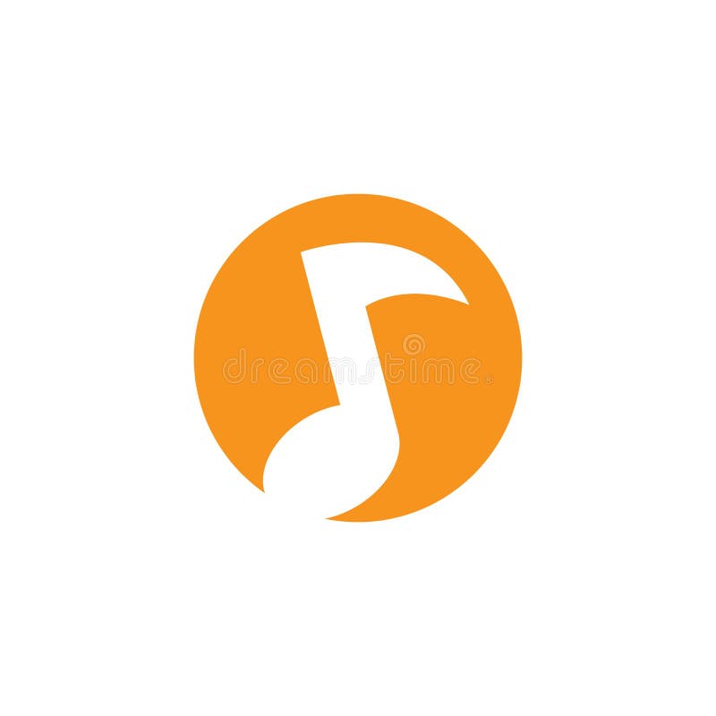 Music note logo stock vector. Illustration of shape - 159591440