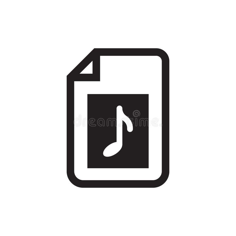 Music Note on Paper. Vector Illustration Decorative Design Stock ...