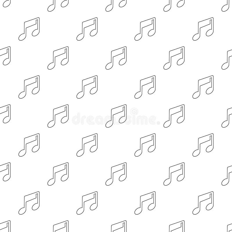 Music Note Repeating Pattern Stock Illustrations – 360 Music Note ...