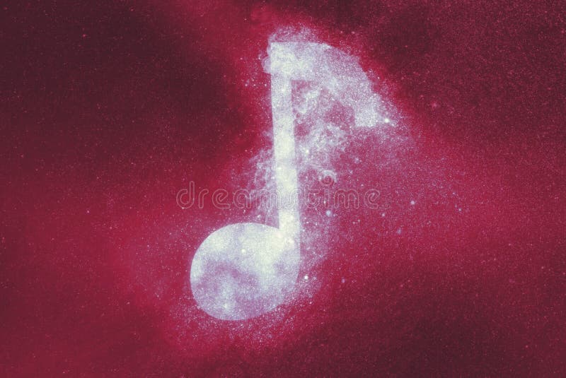 Music Note Sign, Music Note Symbol. Abstract Background Stock Image ...