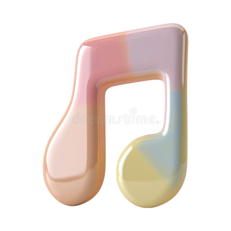 Music Note Sign on Transparent Background - Ai Generated Stock ...
