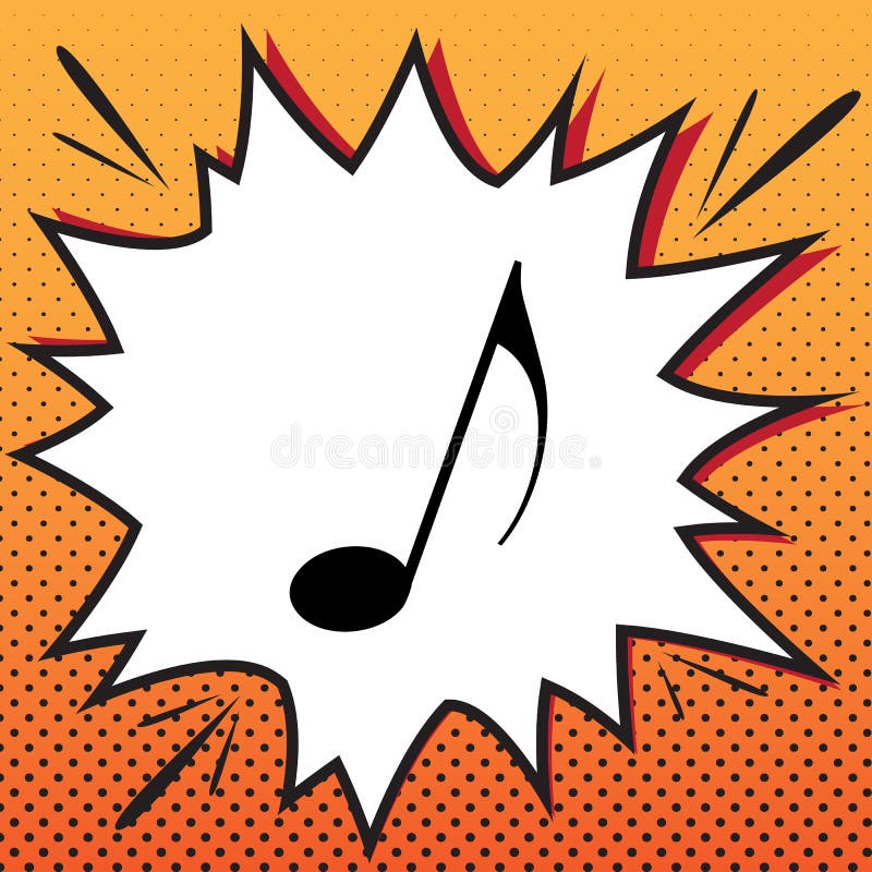 Music Note Sign Comics Icon Stock Illustrations – 42 Music Note Sign ...