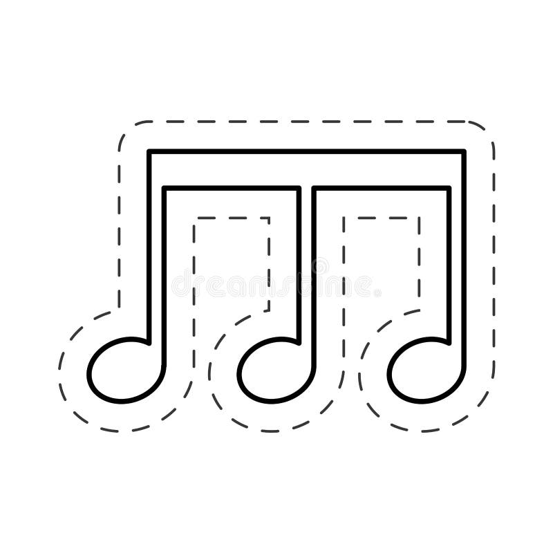 Music Note Sing Cut Line Stock Illustrations – 24 Music Note Sing Cut ...