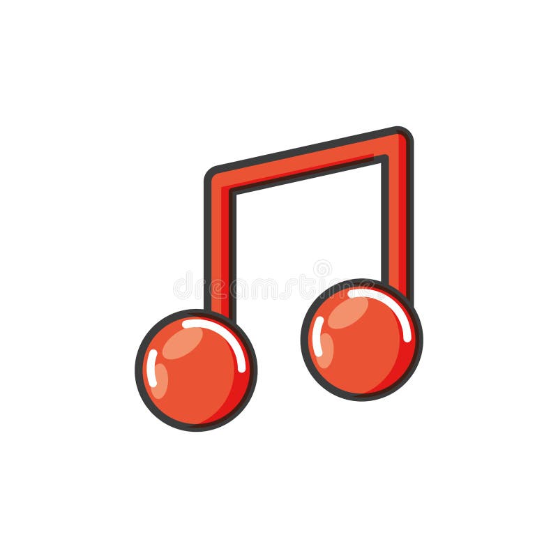 Music Note Icon. Music and Sound Concept. Vector Graphic Stock ...