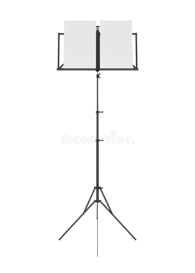 Music Note Stand Isolated stock illustration. Illustration of compose ...