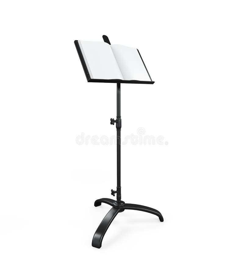 Music Note Stand Isolated stock illustration. Illustration of ...