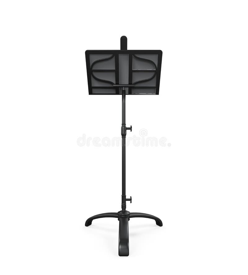 Music Note Stand Isolated stock illustration. Illustration of ...