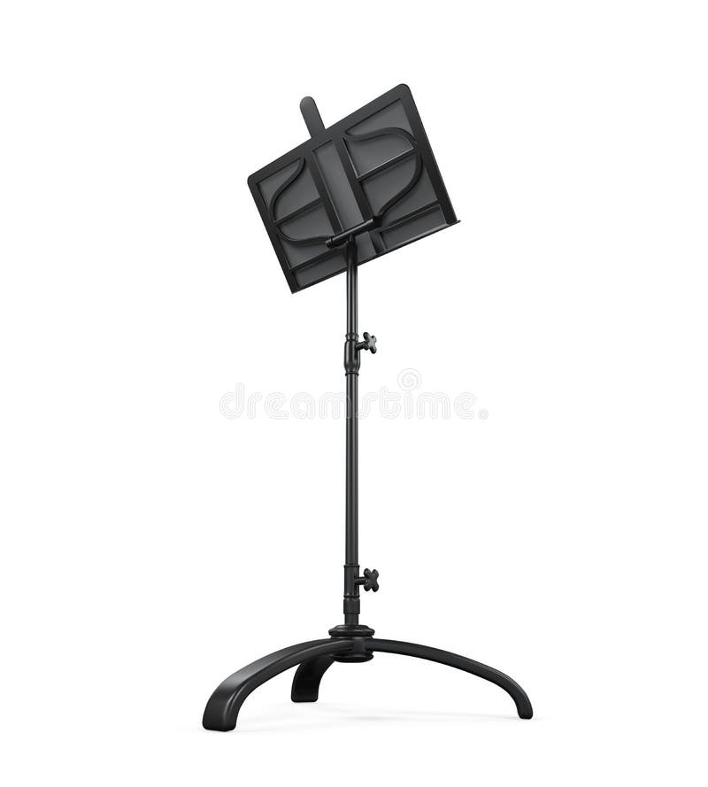 Music Note Stand Isolated stock illustration. Illustration of ...