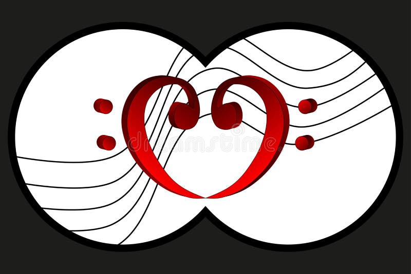 Note and stave stock vector. Illustration of tone, isolated - 82199067