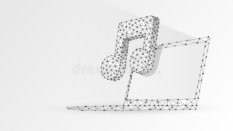 Polygonal Wireframe Music Stock Illustrations – 959 Polygonal Wireframe ...