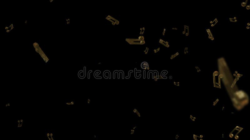 Animation Quaver Musical Note Sound Waves Stock Footage - Video of ...