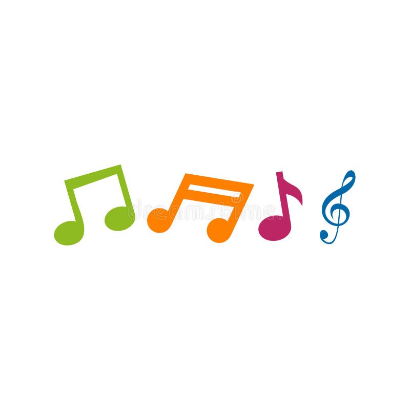 Music Note Symphony Icon Logo Design Vector Template Stock Vector ...