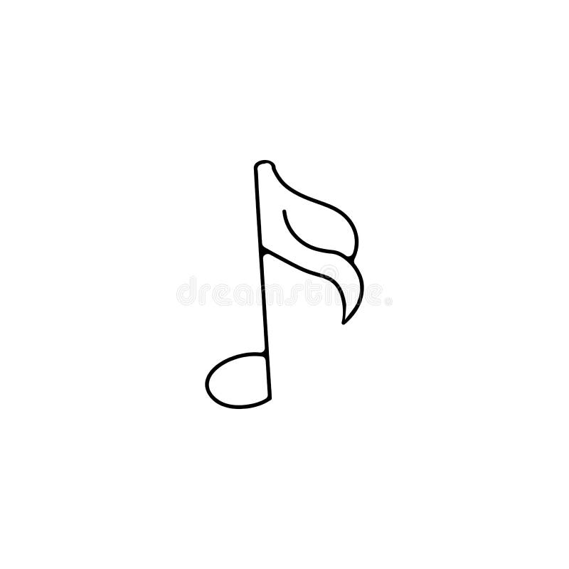 Music Note Thin Line Icon. Music Note Linear Outline Icon Stock Vector ... Music Note Thin Line Icon. Music Note Linear Outline Icon Stock Vector ...