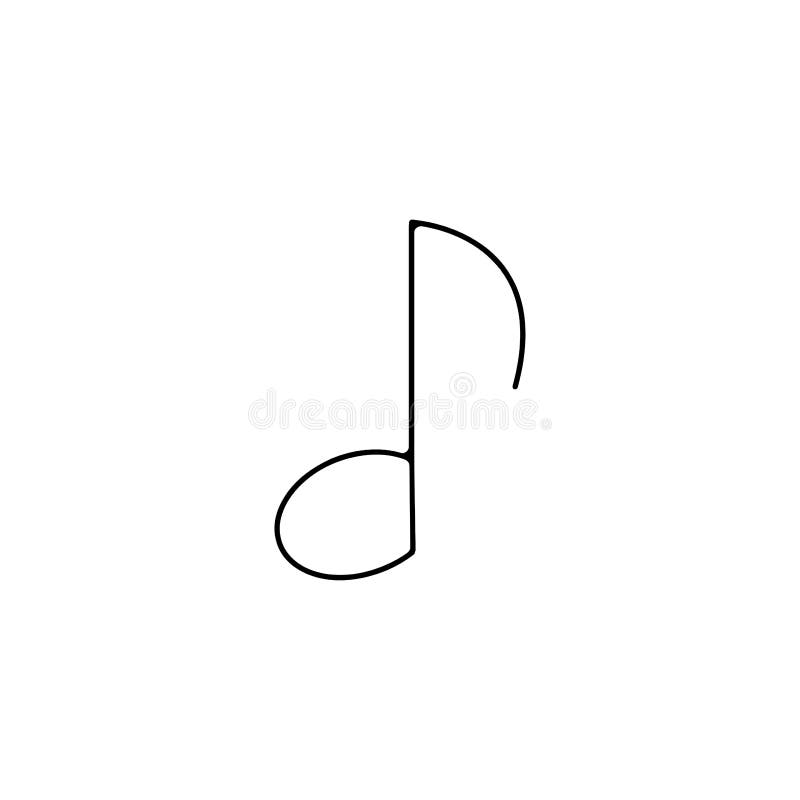 Music Note Thin Line Icon. Music Note Linear Outline Icon Stock Vector ... Music Note Thin Line Icon. Music Note Linear Outline Icon Stock Vector ...