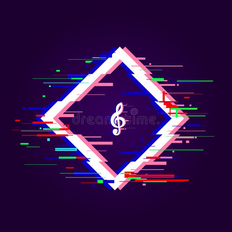 Glitch Music Note Stock Illustrations – 128 Glitch Music Note Stock ...