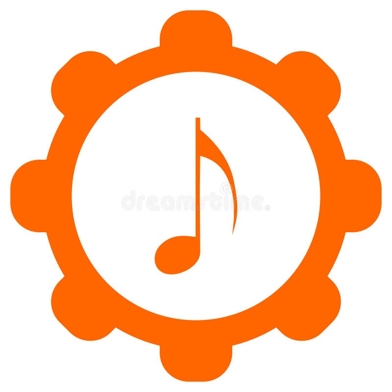 Music note and wheel stock vector. Illustration of blue - 254685921