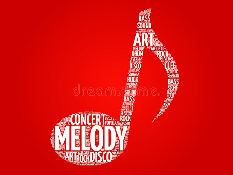 Music note word cloud stock illustration. Illustration of artistic ...
