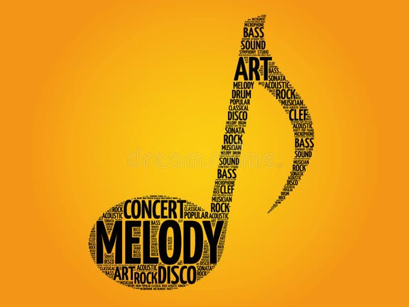 Music note word cloud stock illustration. Illustration of cloud - 205331823