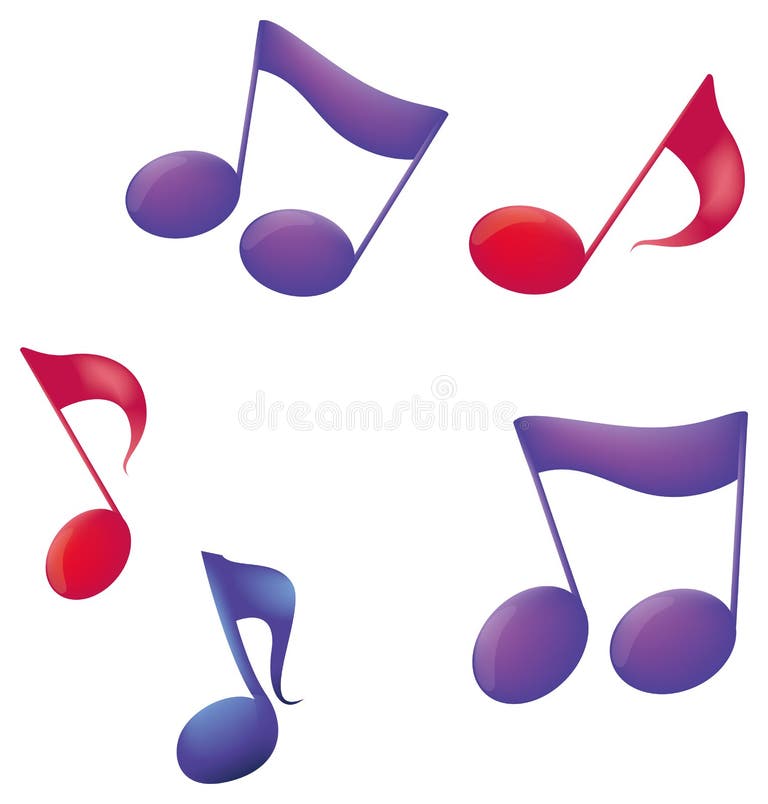 Stylized Music Notes Stock Illustrations – 1,384 Stylized Music Notes ...