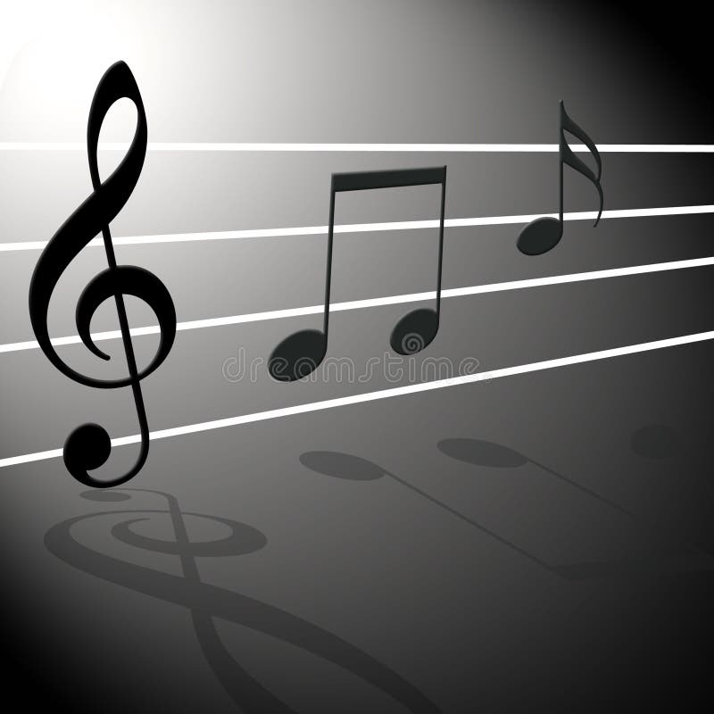 Music notes stock vector. Illustration of rock, play, song - 7607891