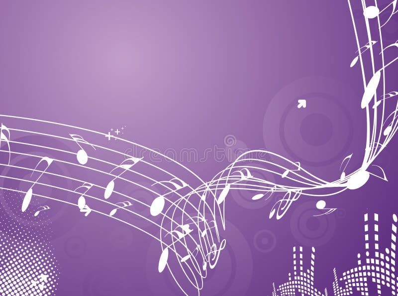 Musical Background/Purple/eps Stock Vector - Illustration of staff ...