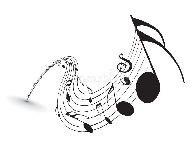 Music note. stock vector. Illustration of clef, opera - 8535328