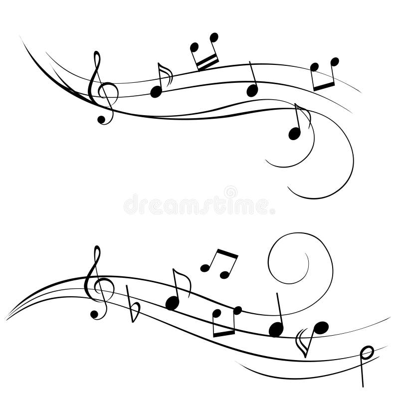 Music swirl stock vector. Illustration of graphic, eight - 35366872