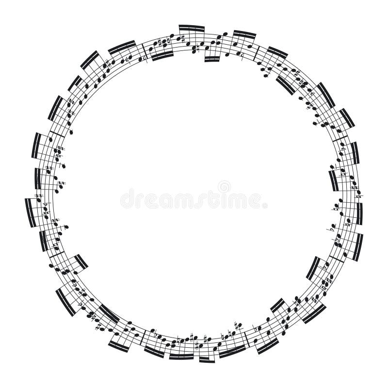 Round notes frame stock vector. Illustration of clipart - 23743006