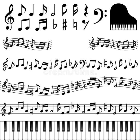 Corner Musical Notes Stock Illustrations – 106 Corner Musical Notes ...