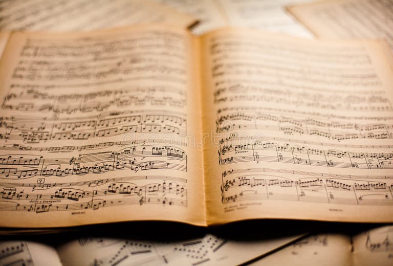 Classical music notes stock photo. Image of ancient - 262009858