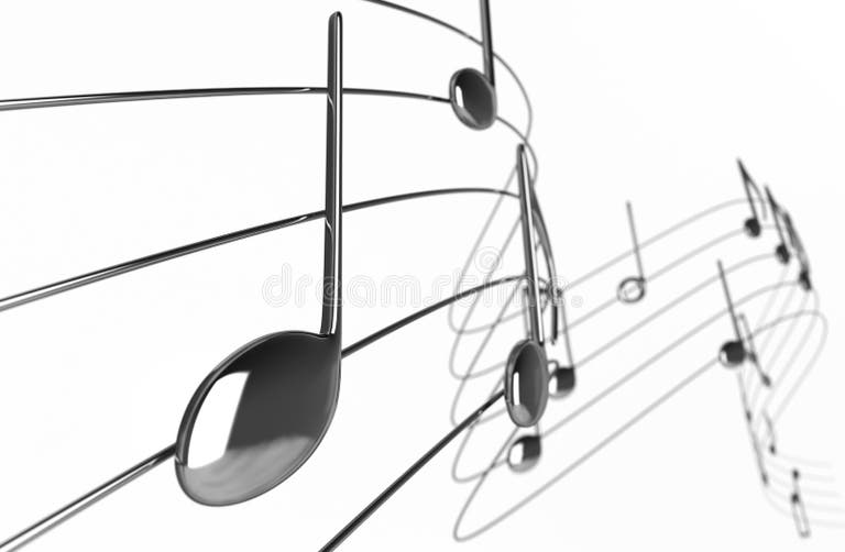 Music notes stock image. Image of elegance, horizontal - 26591099