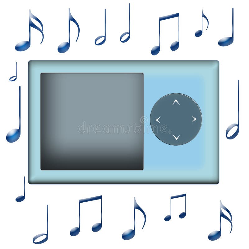Music notes stock illustration. Illustration of digital - 4834358