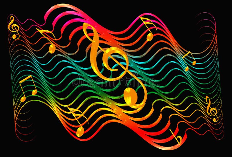 Creative Music Notes stock illustration. Illustration of creative ...