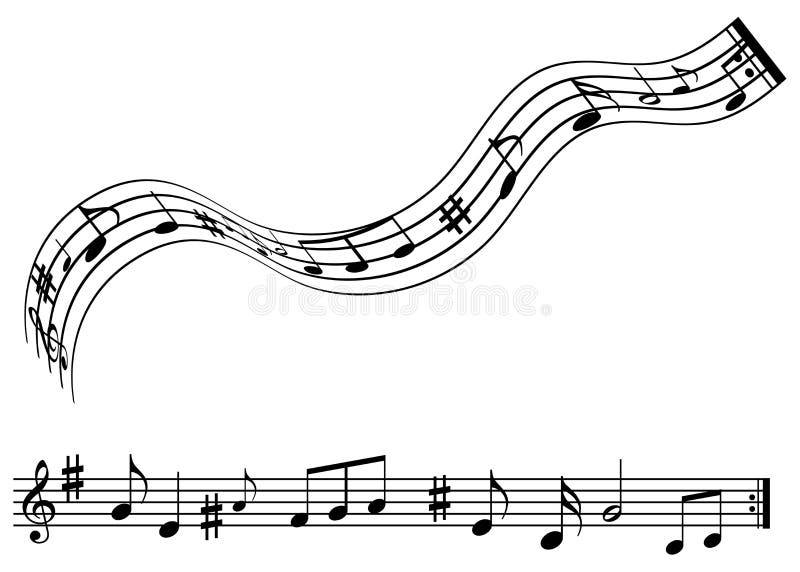 Floating Music Notes Stock Illustrations – 2,400 Floating Music Notes ...
