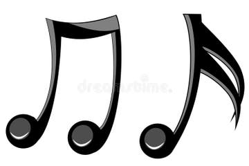 Music Notes Couple Stock Illustrations – 875 Music Notes Couple Stock ...
