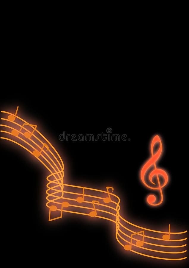 Orange Musical Notes Stock Illustrations – 1,085 Orange Musical Notes ...