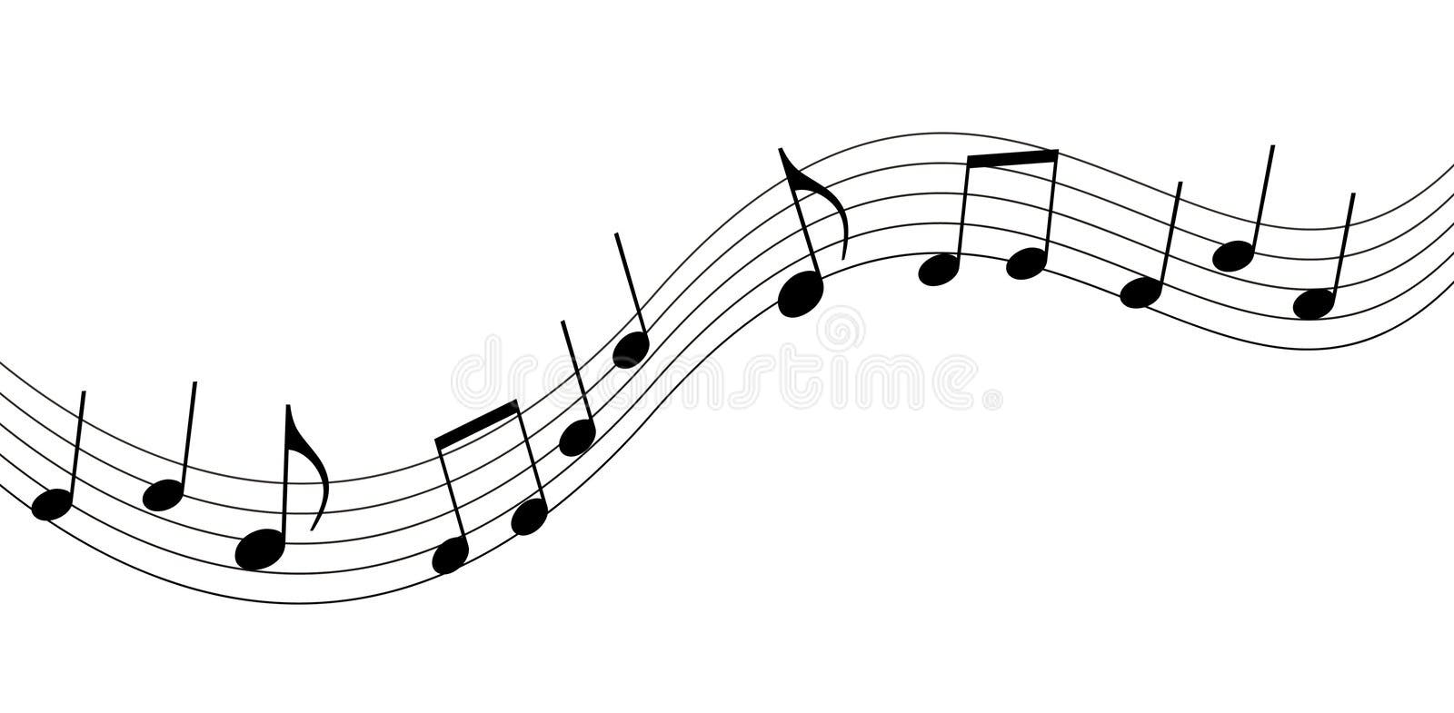 Music notes stock vector. Illustration of beat, tone, rock - 7855609