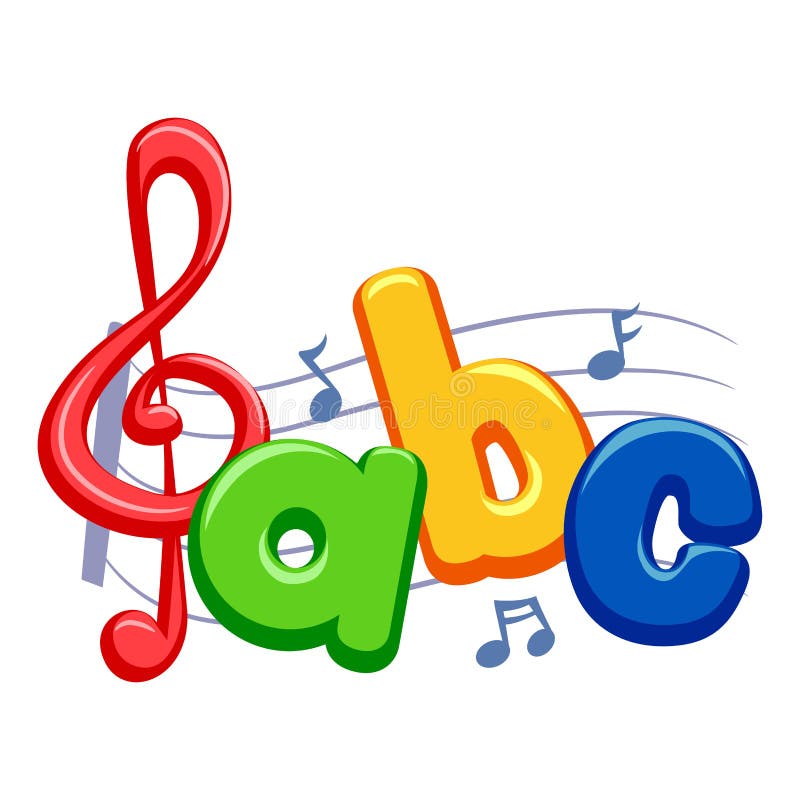 Music Notes with ABC stock vector. Illustration of bubble - 70690022