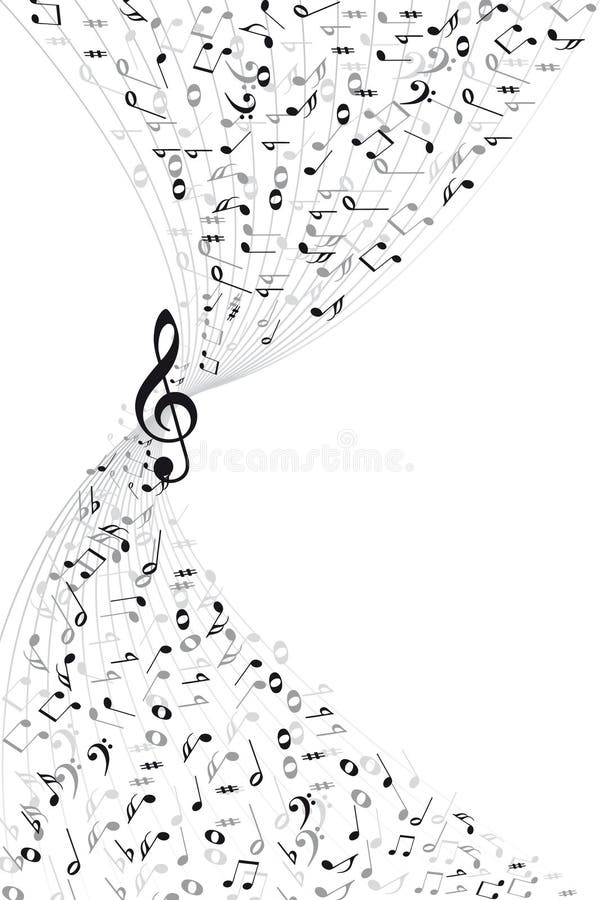 Music notes background stock vector. Illustration of creative - 22965141