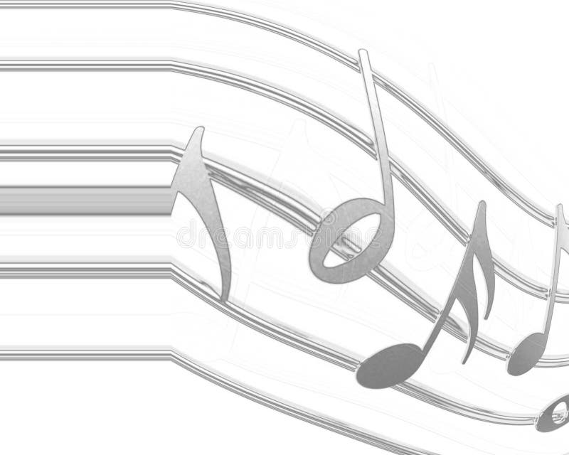 Musical Notes Abstract Background Black and White Stock Illustration ...