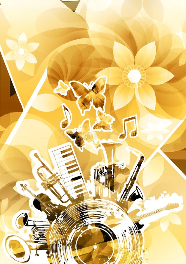 Music Notes Background. Colorful G-clef and Music Notes Isolated Vector ...