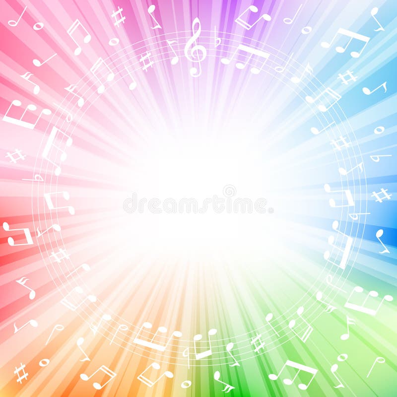 Music notes background stock illustration. Illustration of note - 41376967