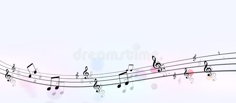Music notes banner stock illustration. Illustration of clubbing - 148125606