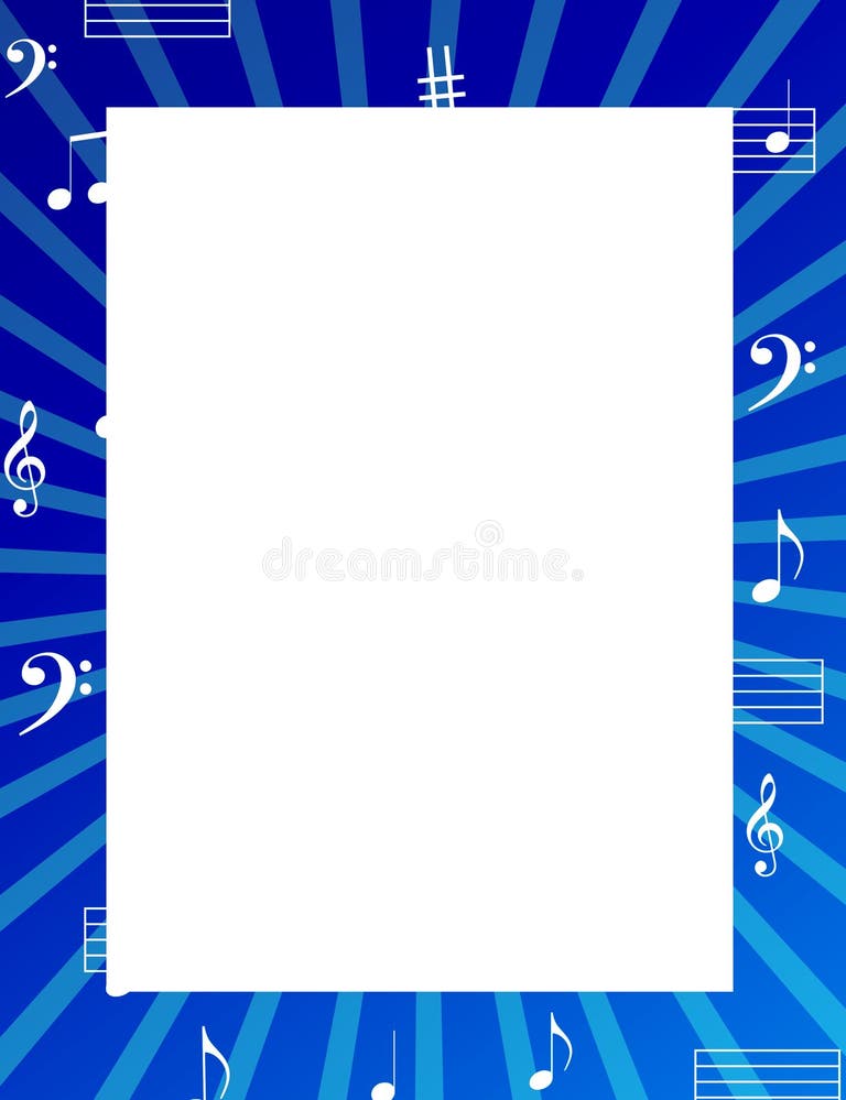 Music Notes Border Frame Stock Illustrations – 1,275 Music Notes Border ...