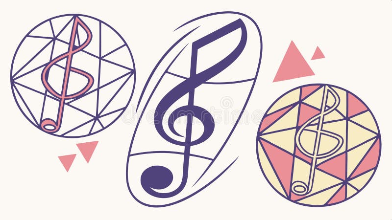 Music Notes Circle Design, Melodic and Artistic Composition Vector ...