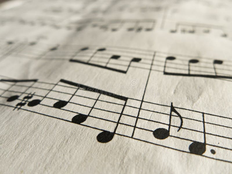 Music Notes Classical Sheet Music Stock Photo - Image of musical, notes ...